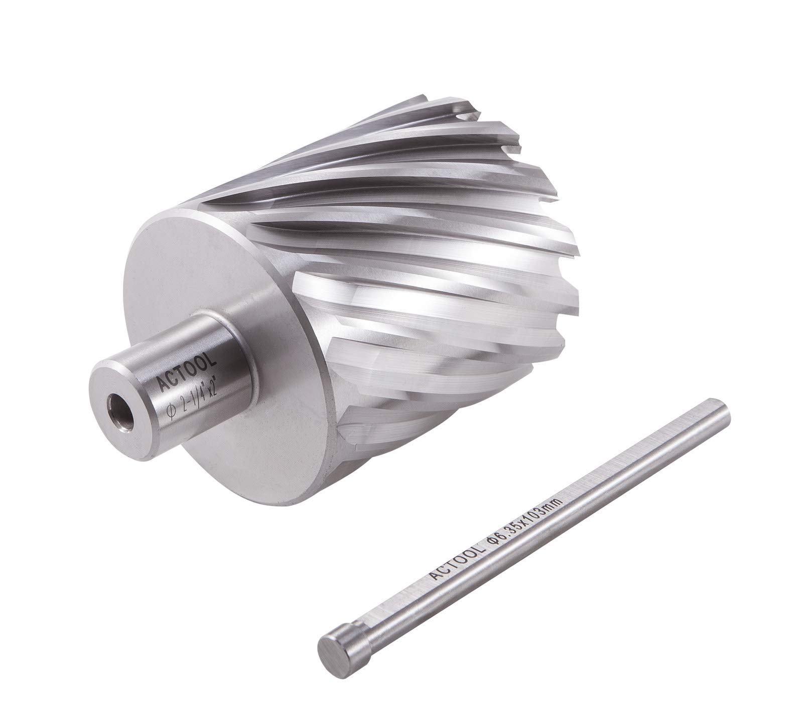 ACTOOL 2-1/4" Diameter × 2" Depth of Cut HSS ANNULAR Cutter with 3/4'' Weldon Shank