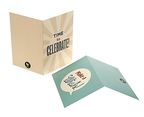 48 Pack Happy Birthday Cards Boxed with Envelopes Bulk, 6 Assorted Blank Retro Party Designs 4x6