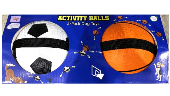 2 Pack Dog Balls Activity Balls Supports Outdoor Exercises