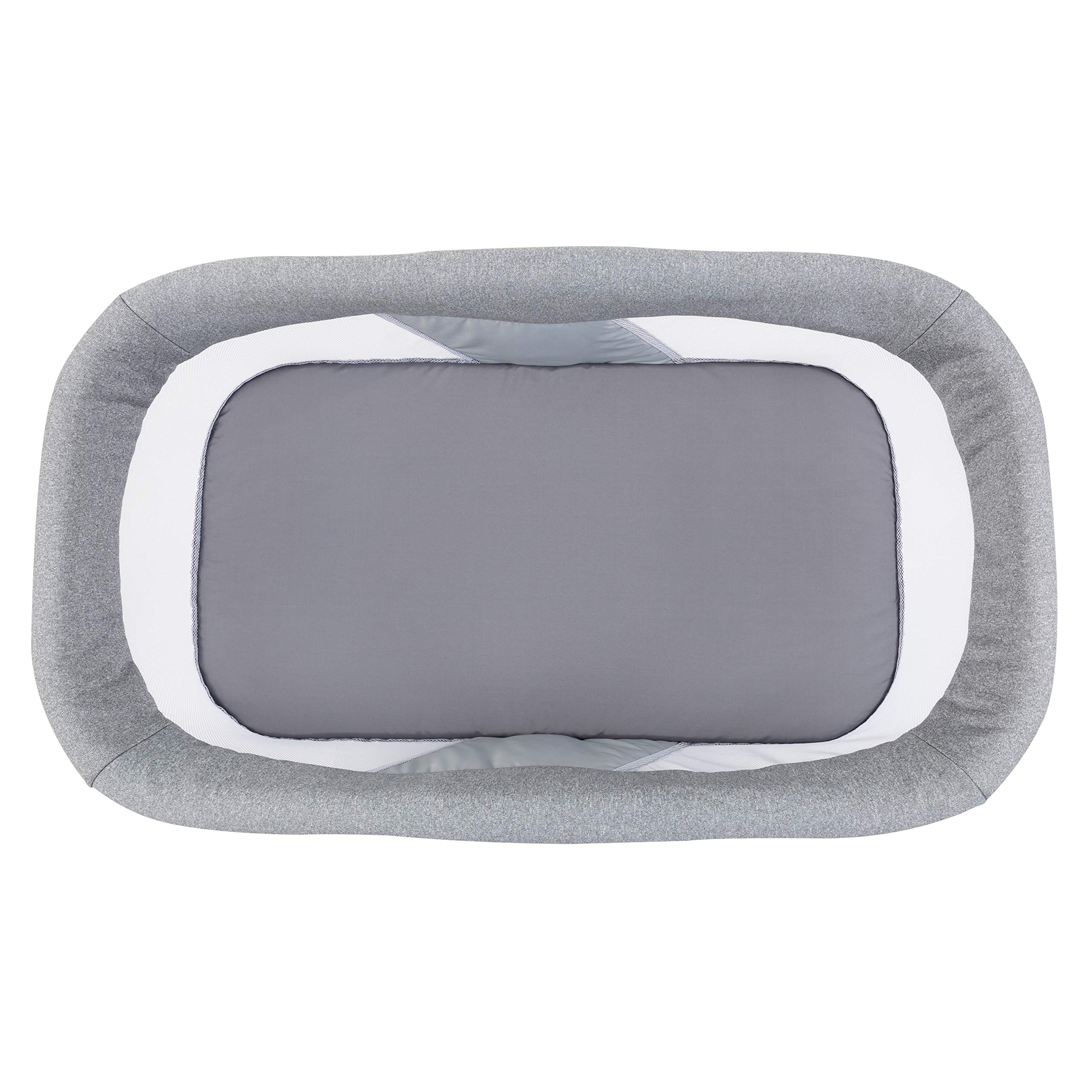 Baby Trend Quick-Fold 2-in-1 Rocking Bassinet, Shadow Stone Gray