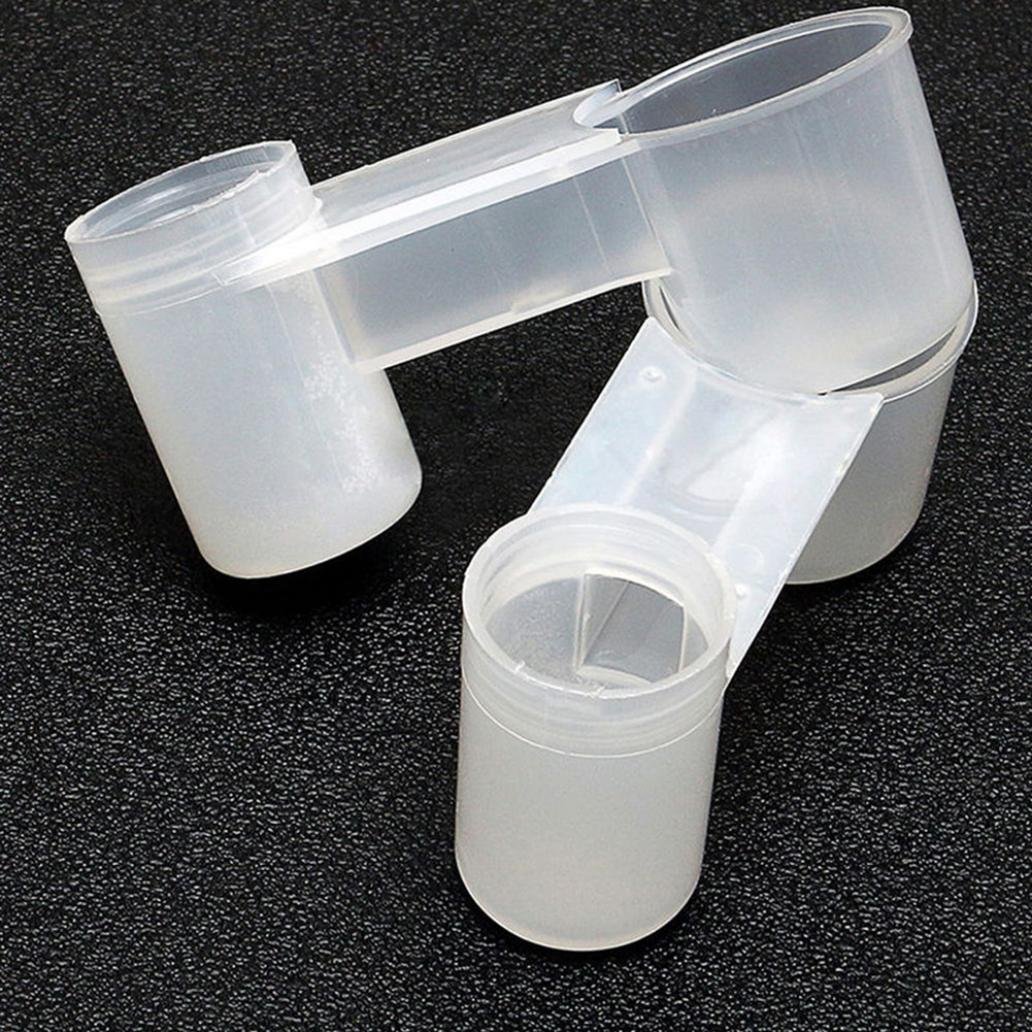 Afco Automatic Pet Bird Parrot Water Feeder Practical Plastic Drinking Bowl for Cage Size 4.1cm4.9cm (Transparent)