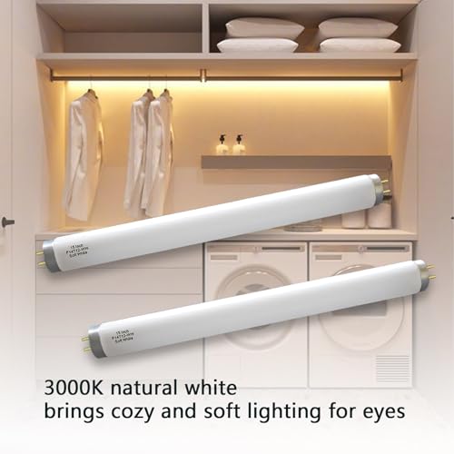 15inch F14T12 Soft White Fluorescent Light Bulb,14 Watt K&B Warm White 3000K Lamp, T12 Linear 1.5 '' Dia Tube, G13 Bi-pin Base (2 Pack)