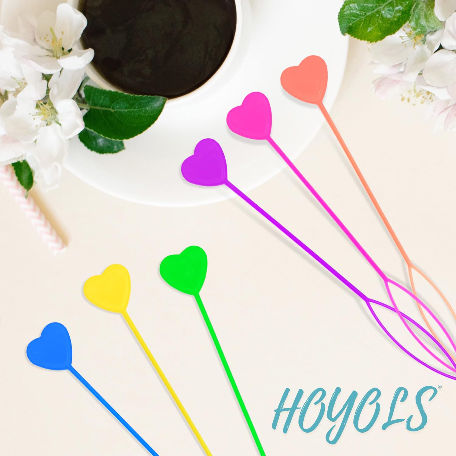 Hoyols Quick Hair Beader for Loading Beads Braid Stringer Hair Beading Tools Kit Ponytail Maker Styling Magic Topsy Tail for Kids Girls Colorful (12pcs Multi Color)