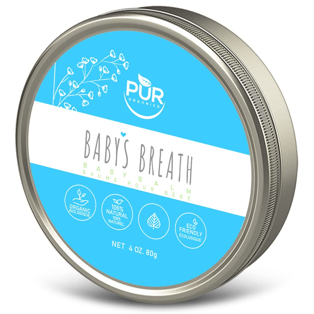 BABY'S BREATH BABY DIAPER BALMS 100% NATURAL VEGAN ORGANIC HEMPSEED OIL UNIQUE COCOA & MANGO & SHEA BUTTER BLEND CRYSTALS HYDRATIVE PROTECTIVE BARRIER FOR MOTHER & BABY 115g