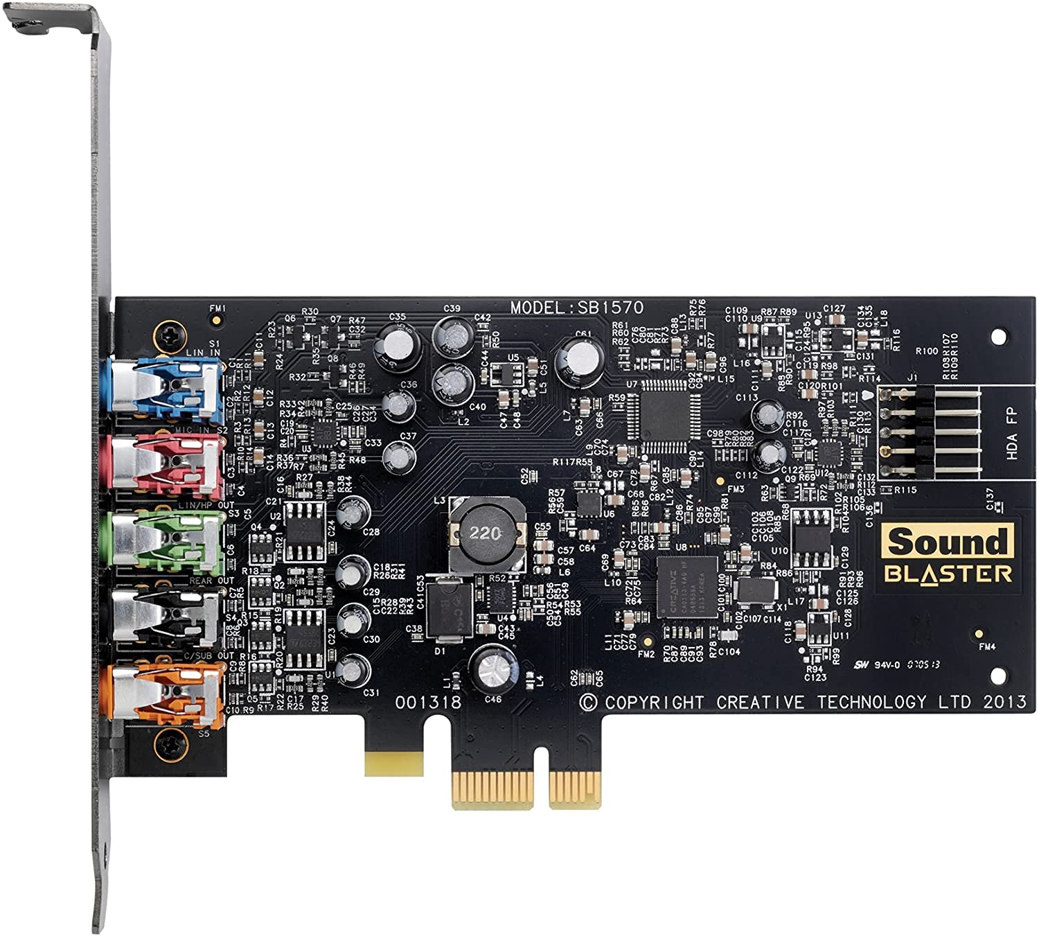 Creative Sound Blaster Audigy FX PCIe 5.1 Sound Card SB1570 (Renewed)