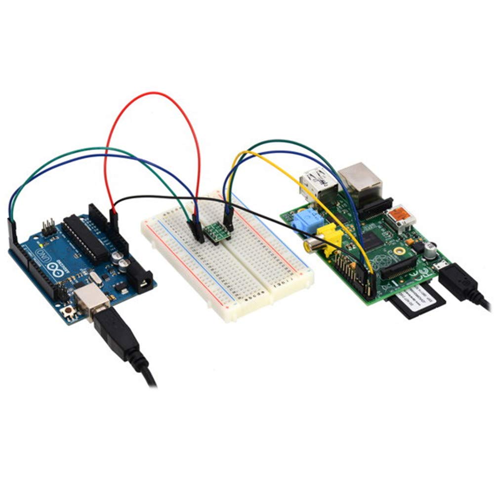 Anmbest 5PCS 4 Chanels High Speed Bi-Directional 3.3V-5V Logic Level Converter for Arduino Raspberry Pi Electronic Development