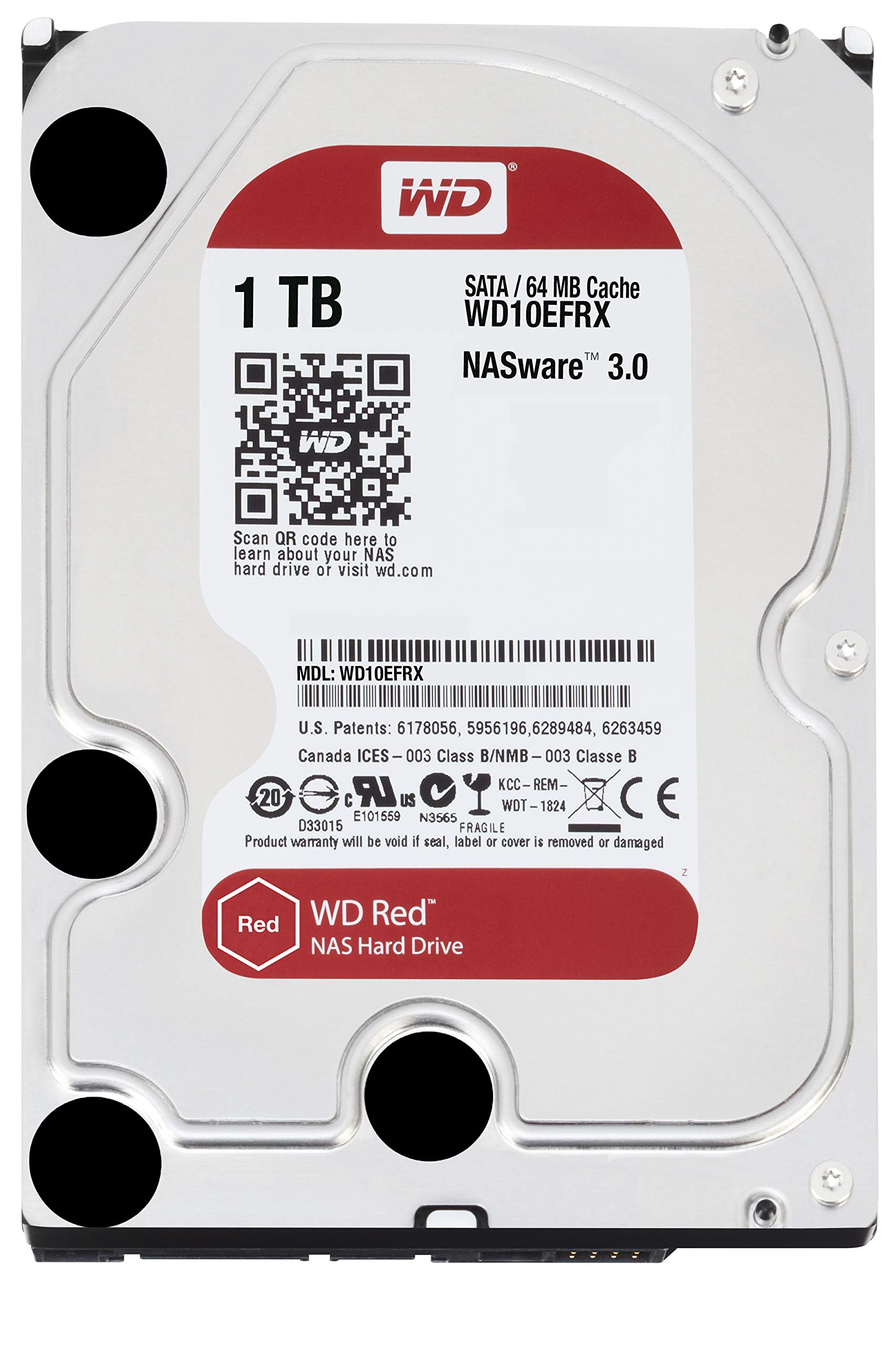2PR7551 - WD Red WD10EFRX 1 TB 3.5quot; Internal Hard Drive