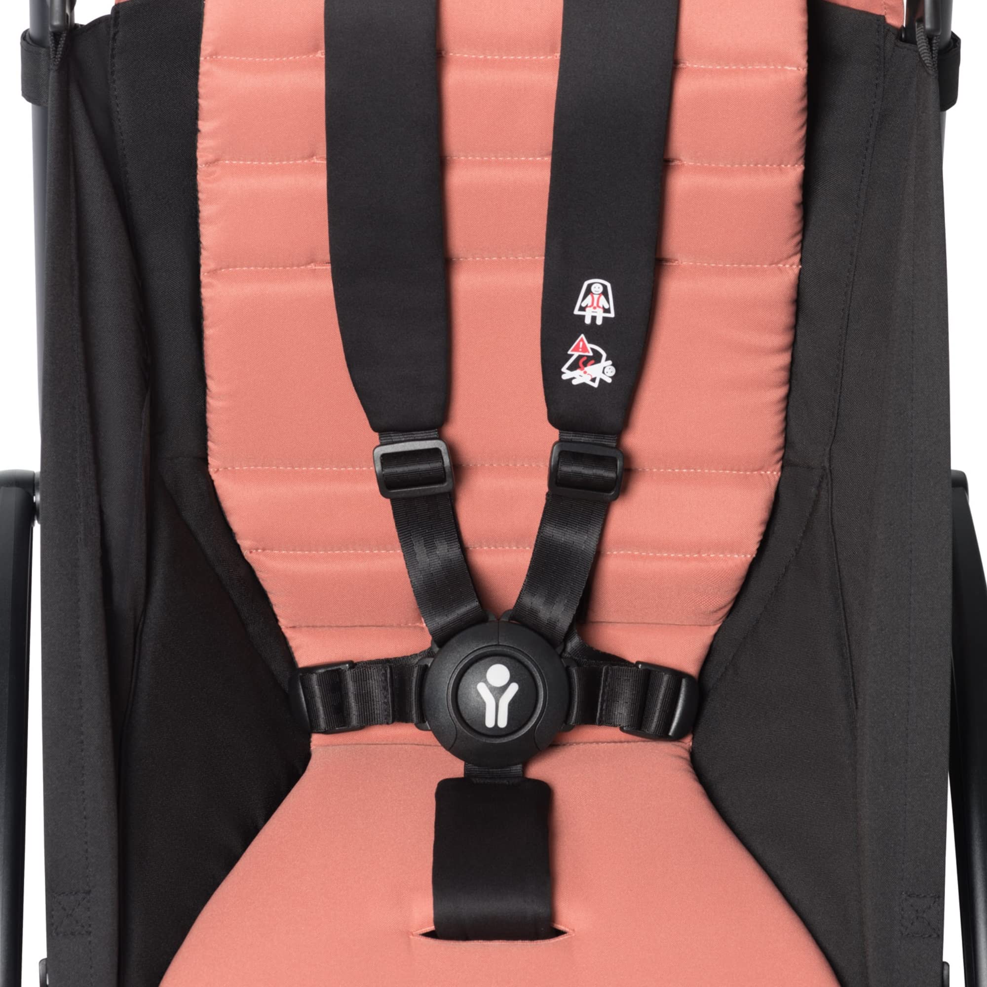 BABYZEN YOYO2 Stroller + YOYO Bag - Includes White Frame, Ginger Seat Cushion, Ginger Canopy, Ginger YOYO Bag, Wheel Base & Hooks - Suitable for Children Up to 48.5 Lbs