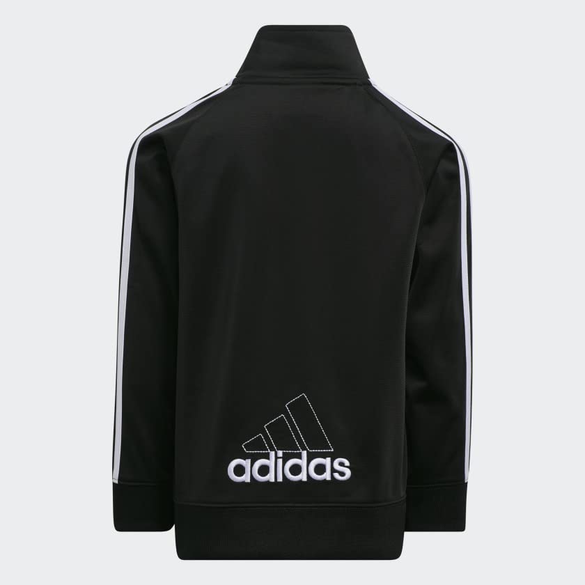 adidas baby boys Tricot Jacket & Clothing Pants Set, Adi Black, 7 US