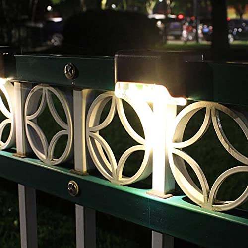 6pcs Waterproof Outdoor Solar Deck Lights, LED Outdoor Step Lights Waterproof Garden Lamps, Home Decorative Wall Mount Lamps