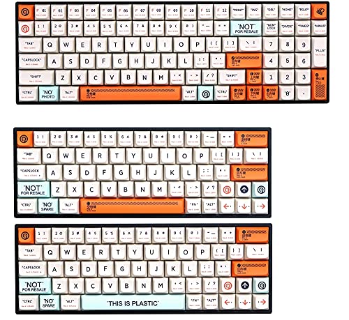 Blue Hat 141 Keys XDAS keycaps Dye-Sublimated Keycap for Cherry MX Switch keycaps for Wired USB Mechanical Gaming Keyboard (Plastic Sleeve)