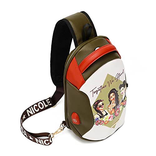 Nicole Lee Sling Backpack with USB Charging and Earphone Ports (JOURNEY OF STEPHANIE)