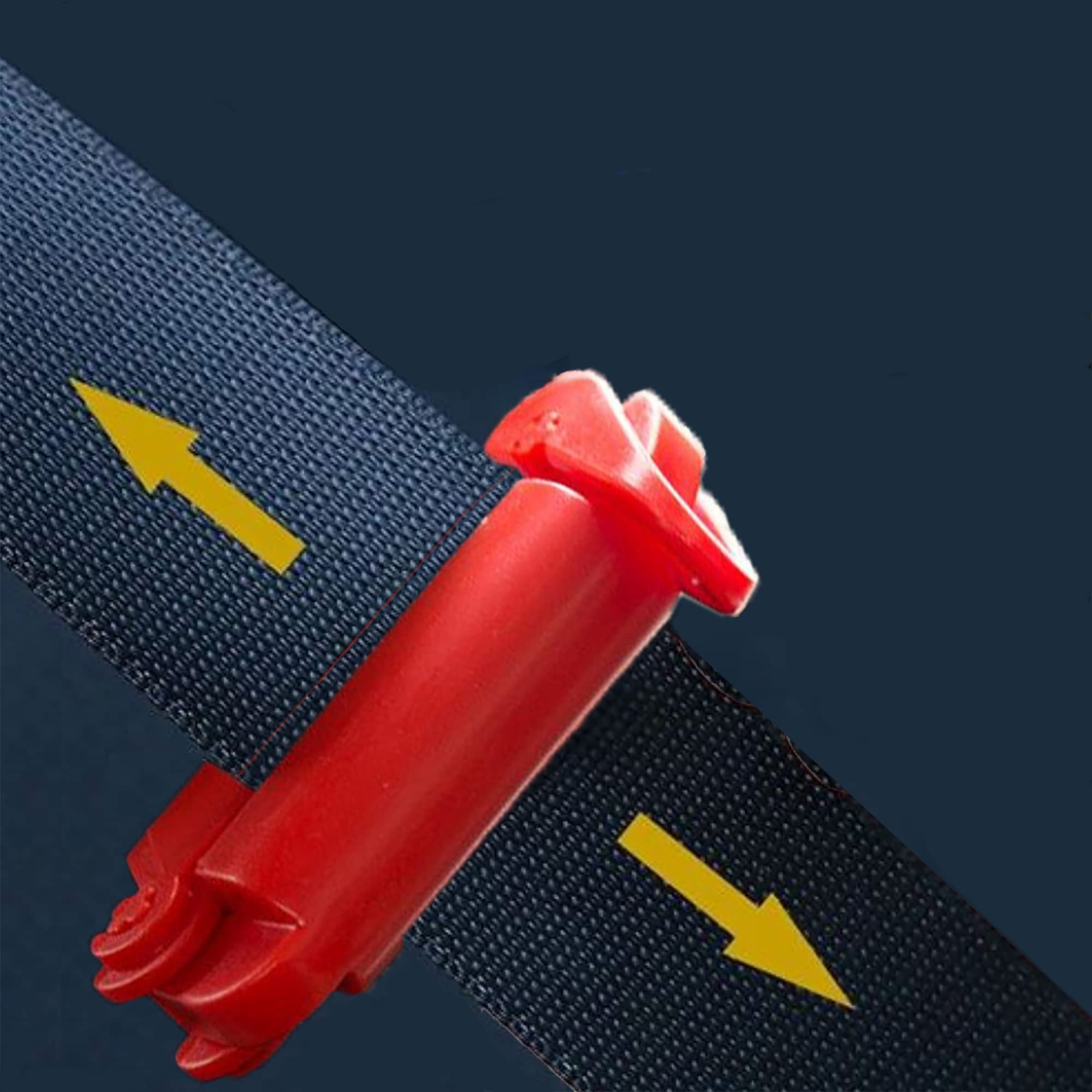 2 Pack Red Seat Safety Belt Clip Buckle for Baby Safety Universal Replacement for Baby and Kids Trend, Adjustable Guard