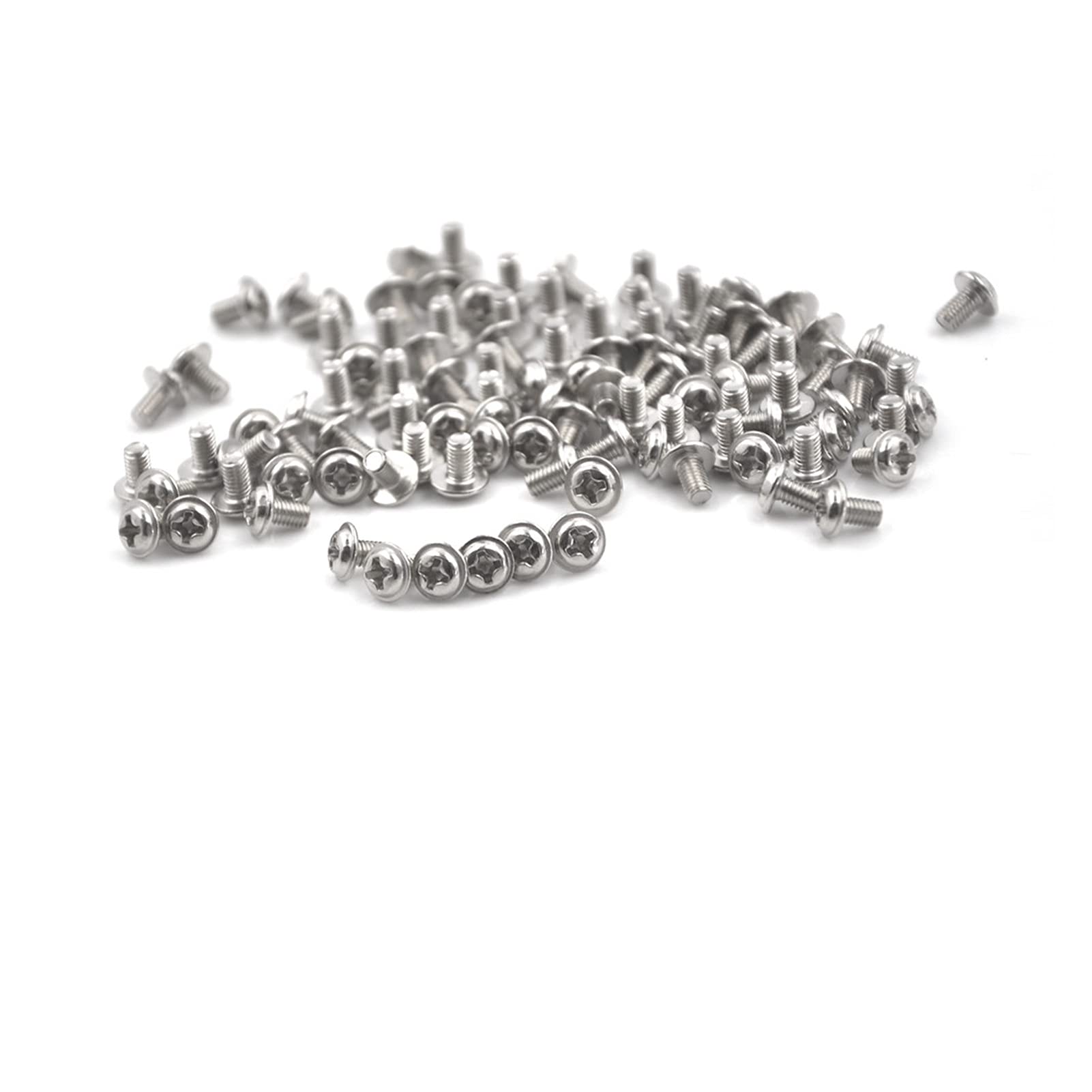 ZHIMING 100 Pieces of M3 Screws M3X5 5mm Computer case Hard Drive Precision 6/32 inch hex Screws, Suitable for Computer Floppy Disk DVD ROM Motherboard 7 mm