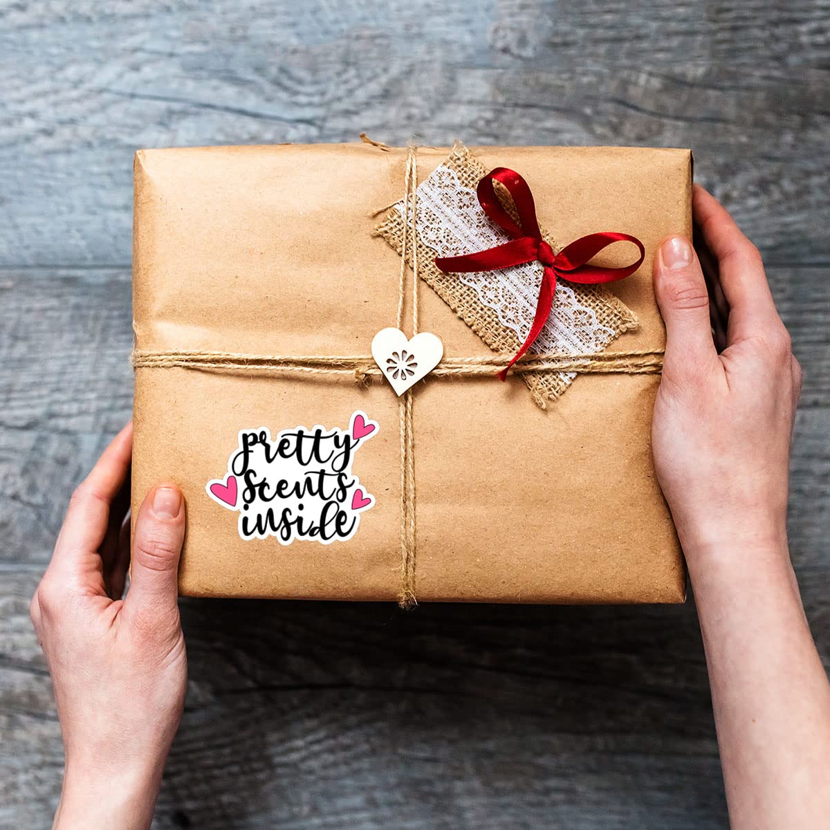 Littlefa 1.5” Pretty Scents Inside Stickers,Thank You Stickers,Bakeries Stickers,Handmade Stickers,Small Business Stickers, Envelopes Stickers, Gift Bags Packaging 500 PCS