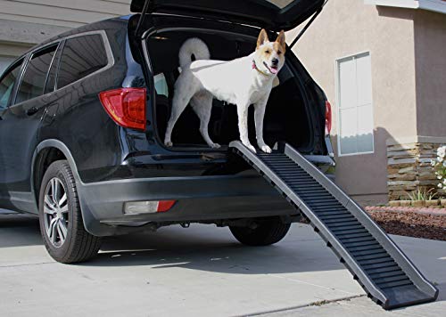 MaxWorks 50524 61" Portable Folding Pet Ramp, Black