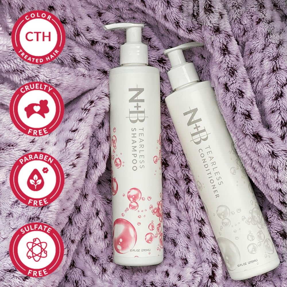N+B Tearless Collection | Gentle Tear Free Formula | Safe for ALL Ages | Certified Organic Ingredients | USA Made (Conditioner)