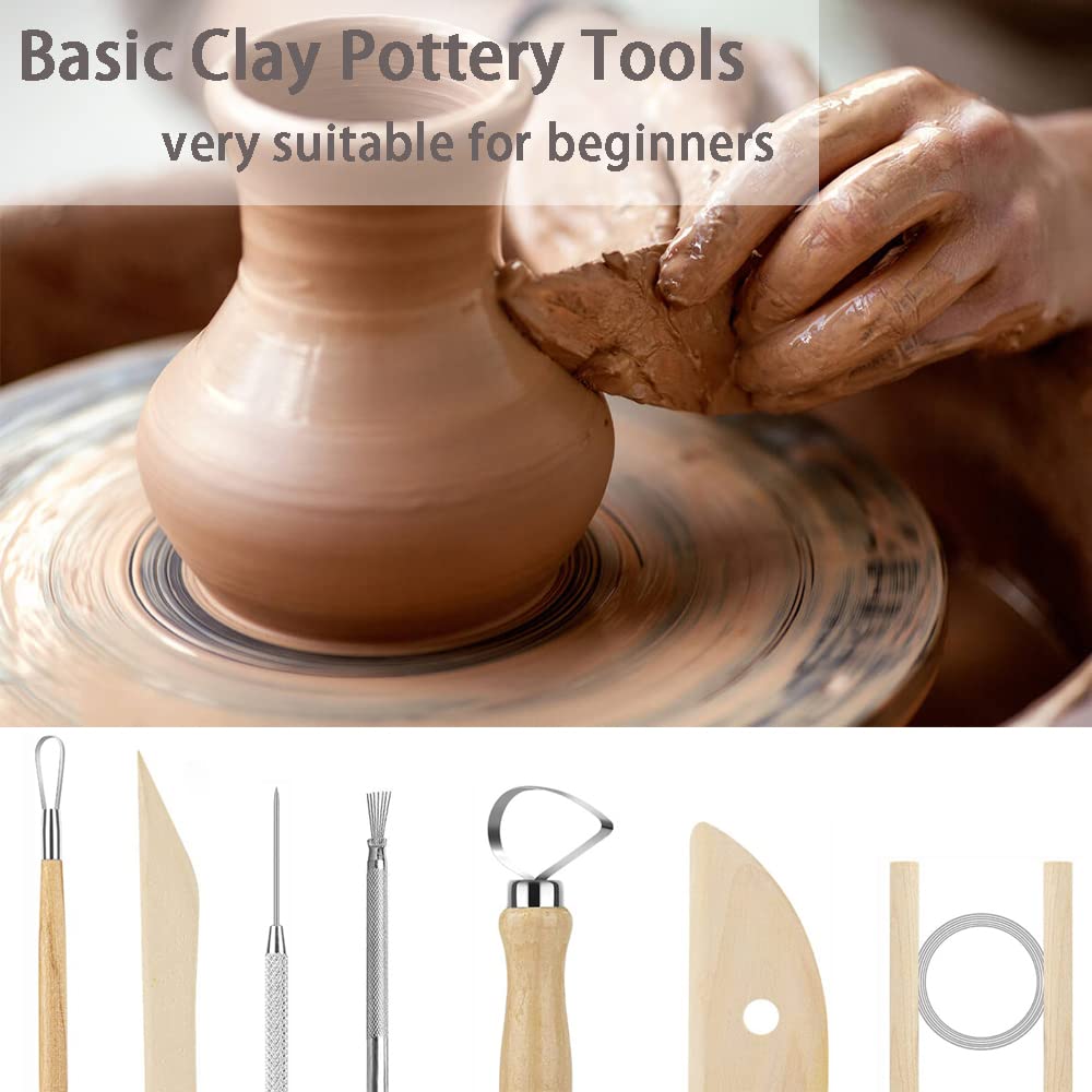 18Pcs Clay Tools Kit for Pottery Modeling and Carving,Ceramic Clay Sculpting Tools for Beginners or Professionals