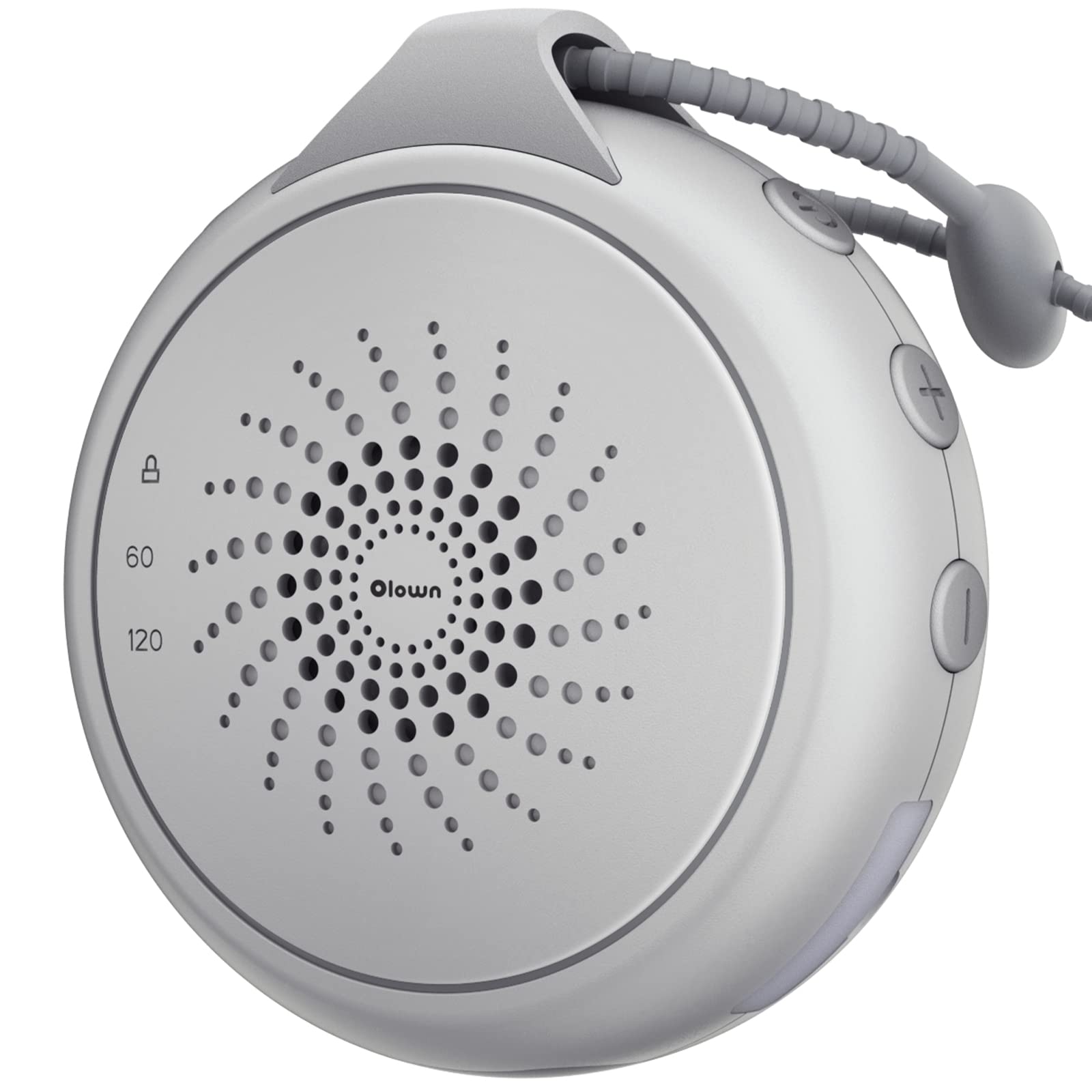 OLOWN Portable White Noise Machine for Baby, Sleep Sound Machine with 12 Soothing Nature Lullaby Sounds, Sleep Therapy Machine with Night Light, Timer and Child-Lock, USB Rechargeable