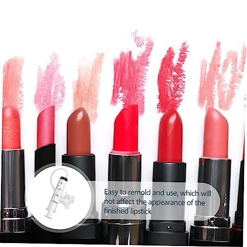 2pcs Lipstick Stripper DIY Kits Tray Mold Silicone Molds Lipstick Demoulder Lipstick Making Kits Lip Balm Stripper Acrylic White Lipstick Making Tool Lip Cream Casting Tool Manual