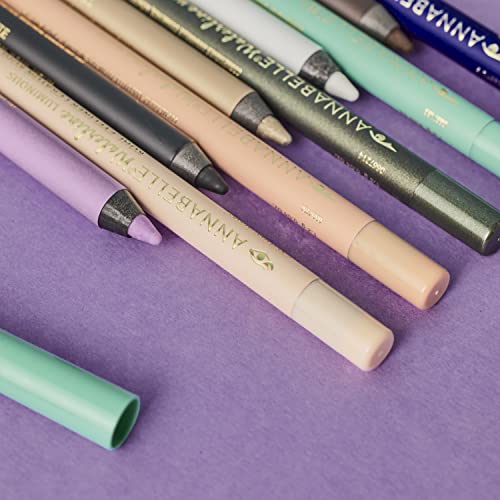 Annabelle Waterline Matte Kohl Eyeliner Pencil, Beige, Intense Colours, Matte Finish, Easy-To-Apply, Long-Lasting 10h, Waterproof, Transferproof, Cruelty-Free, 1.2 g