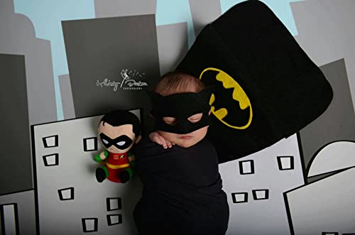 Bat Wrap Eye Mask Cloak Cape Full Set Costume for Newborn Baby Swaddle Infant Toddler Photography Props