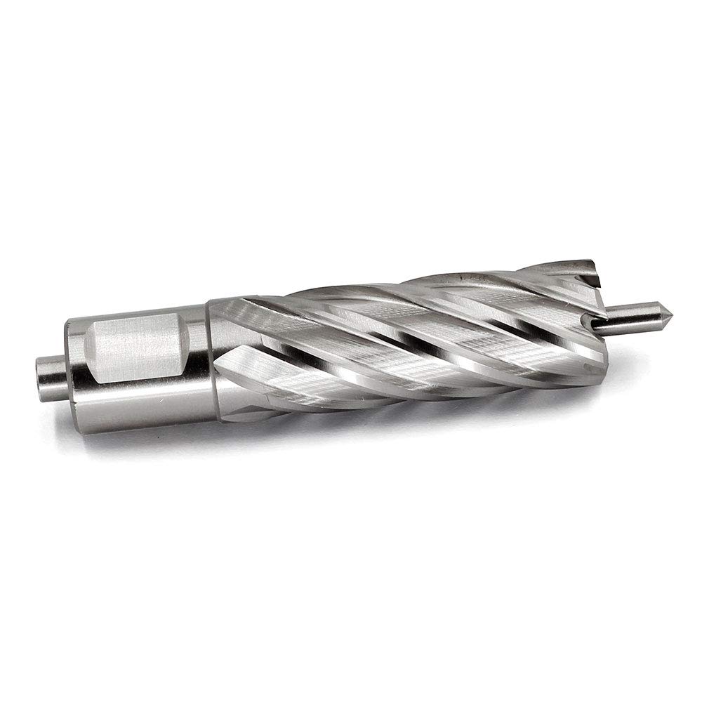 Annular Cutter JESTUOUS 3/4 Inch Weldon Shank 13/16 Cutting Diameter 2 Cutting Depth with Pilot Pin Slugger Bits Two Flat HSS Kit for Magnetic Drill Press,1 Piece