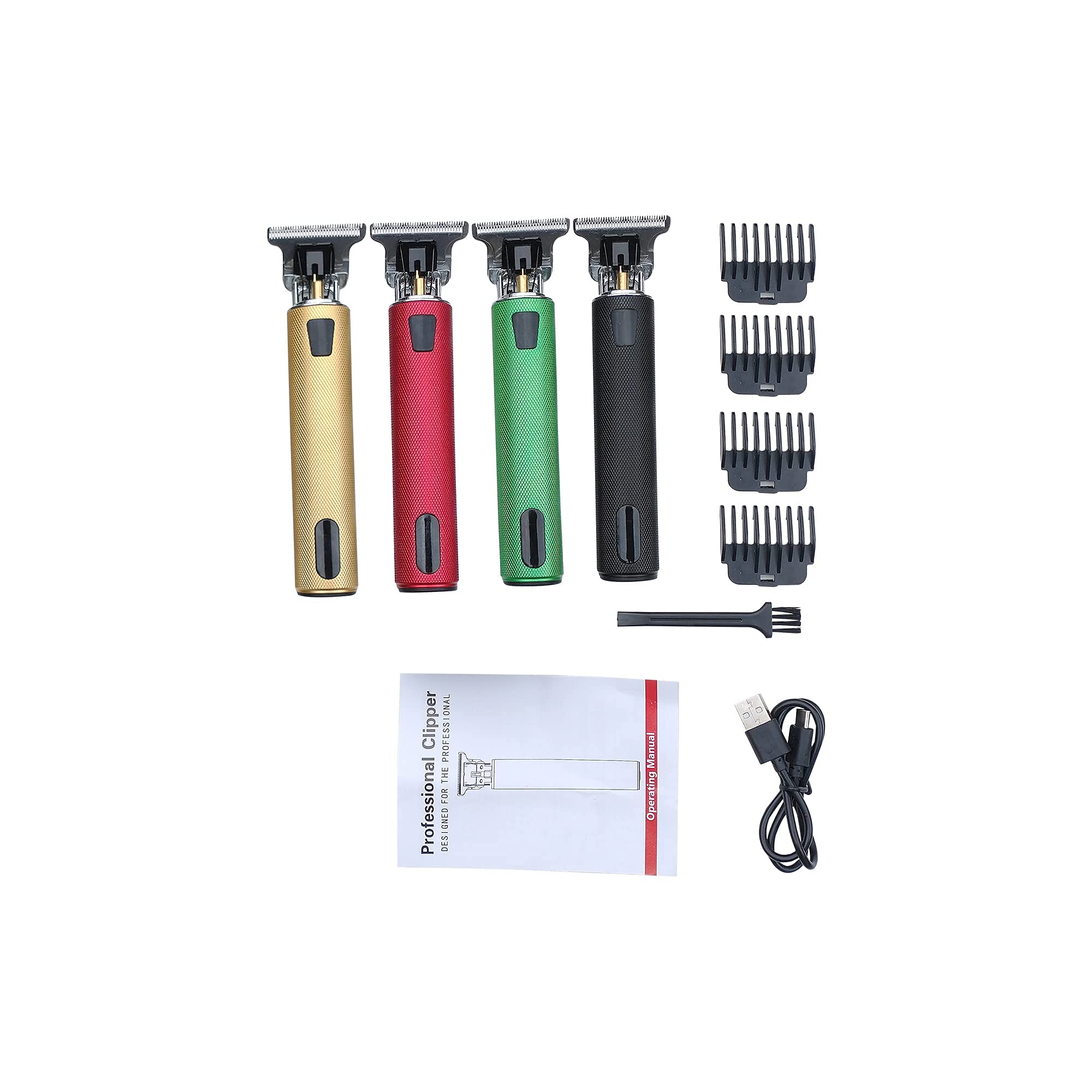 BEAVERSTRONG Cordless Rechargeable Hair Trimmer with LED Power Indicator (Green)