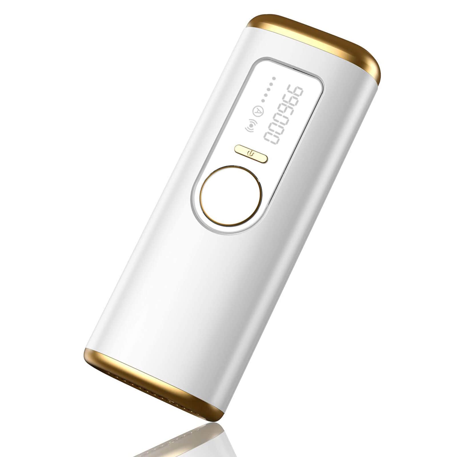 Permanent Hair Removal for Women, Jeezfee Hair Removal Device, at-Home Painless Hair Removal on Armpits Legs Arms Face Bikini line (Elegant White)