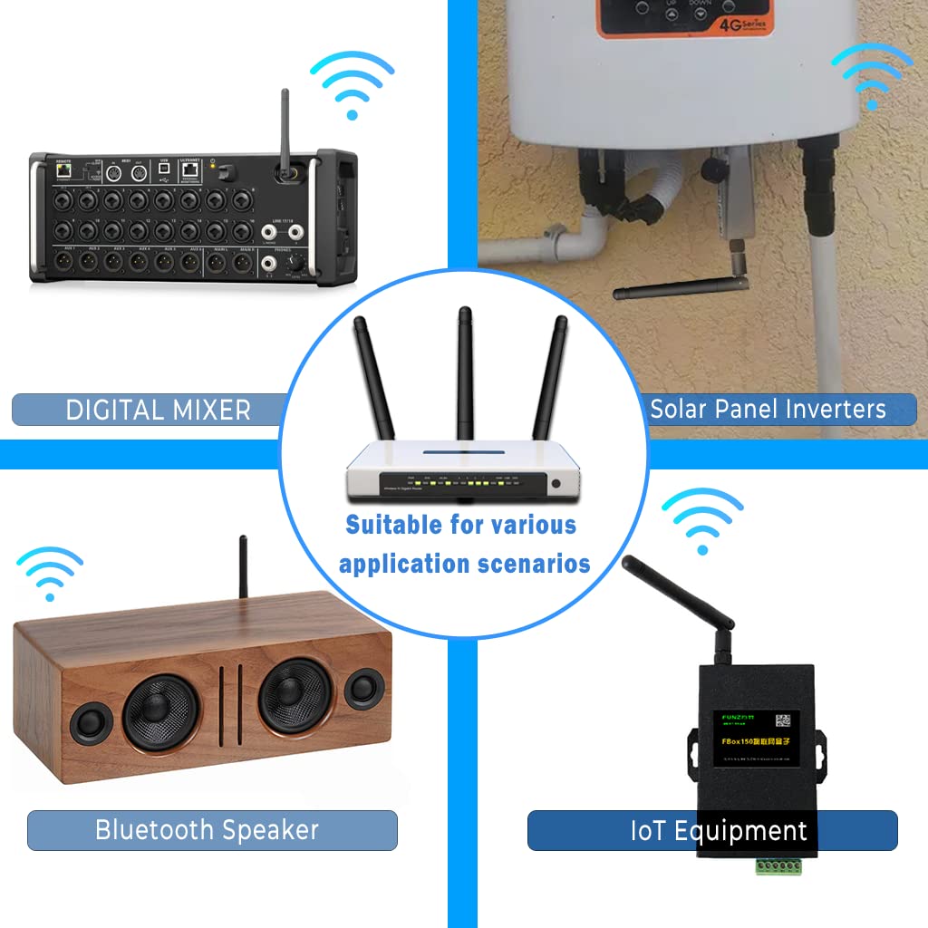 WiFi Antenna WiFi, WiMAX Bluetooth and Zigbee Right Angle Profile RP SMA Plug
