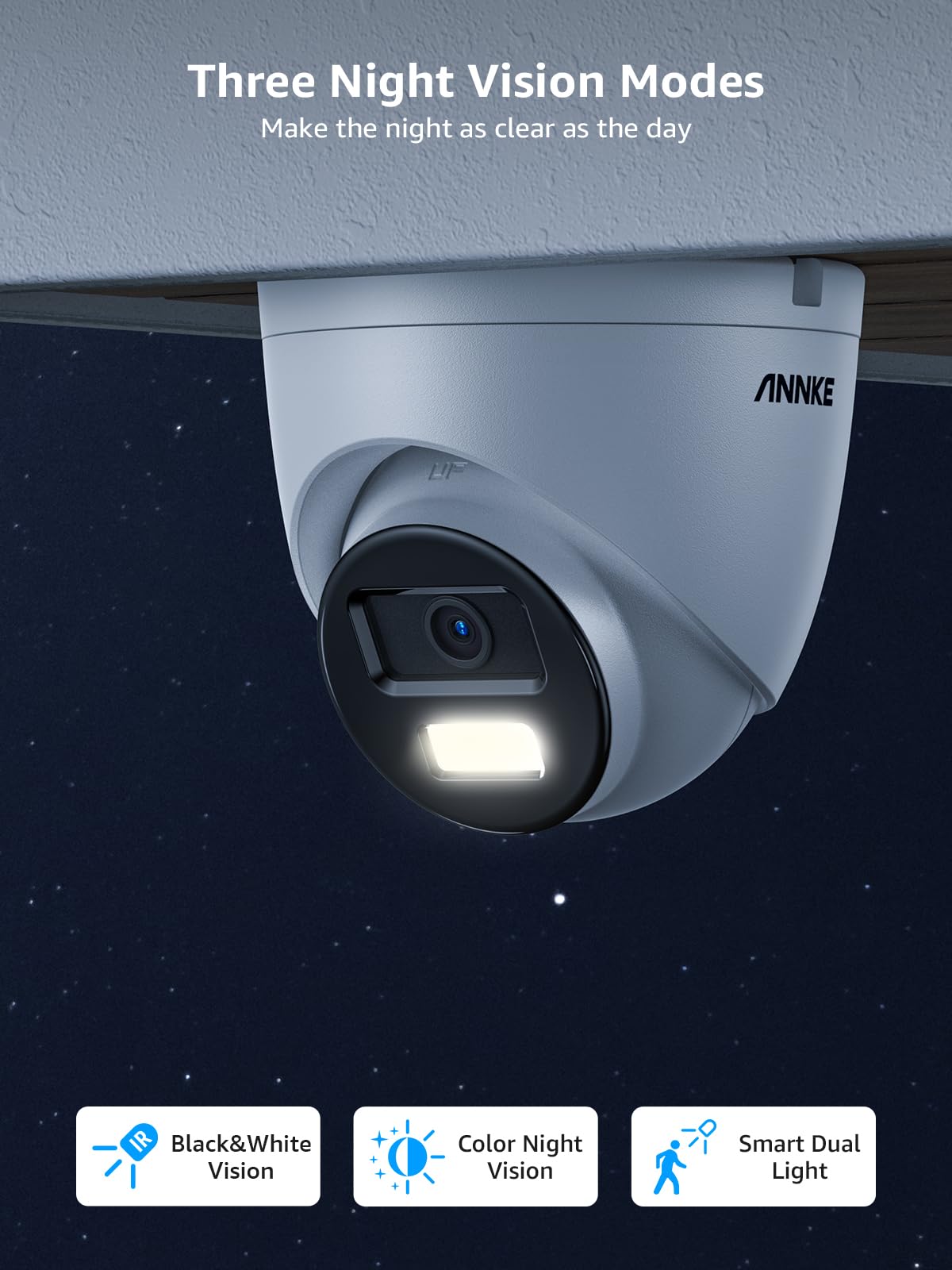 ANNKE C800 4K PoE Security Camera with AI Human/Vehicle Detection, IP Cam with Audio,Wide Angle, Remote Access, 100 FT 2.0 Night Vision, IP67, H.265+, Support to 512GB TF Card