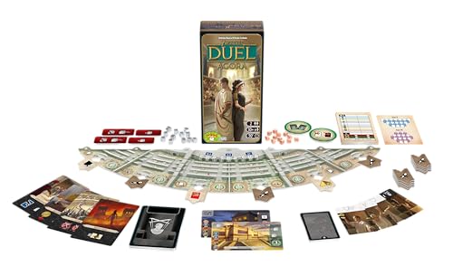 7 Wonders Duel Agora Board Game EXPANSION | 2 Player Game| Strategy Board Game | Civilization Board Game for Game Night | Board Game for Couples | Ages 10+ | Made by Repos Production