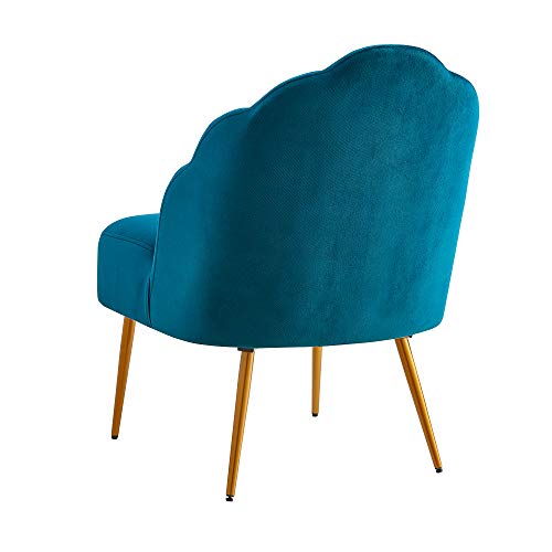 Ball & Cast Accent Chair, 23.5"W x 25"D x 32.25"H, Teal