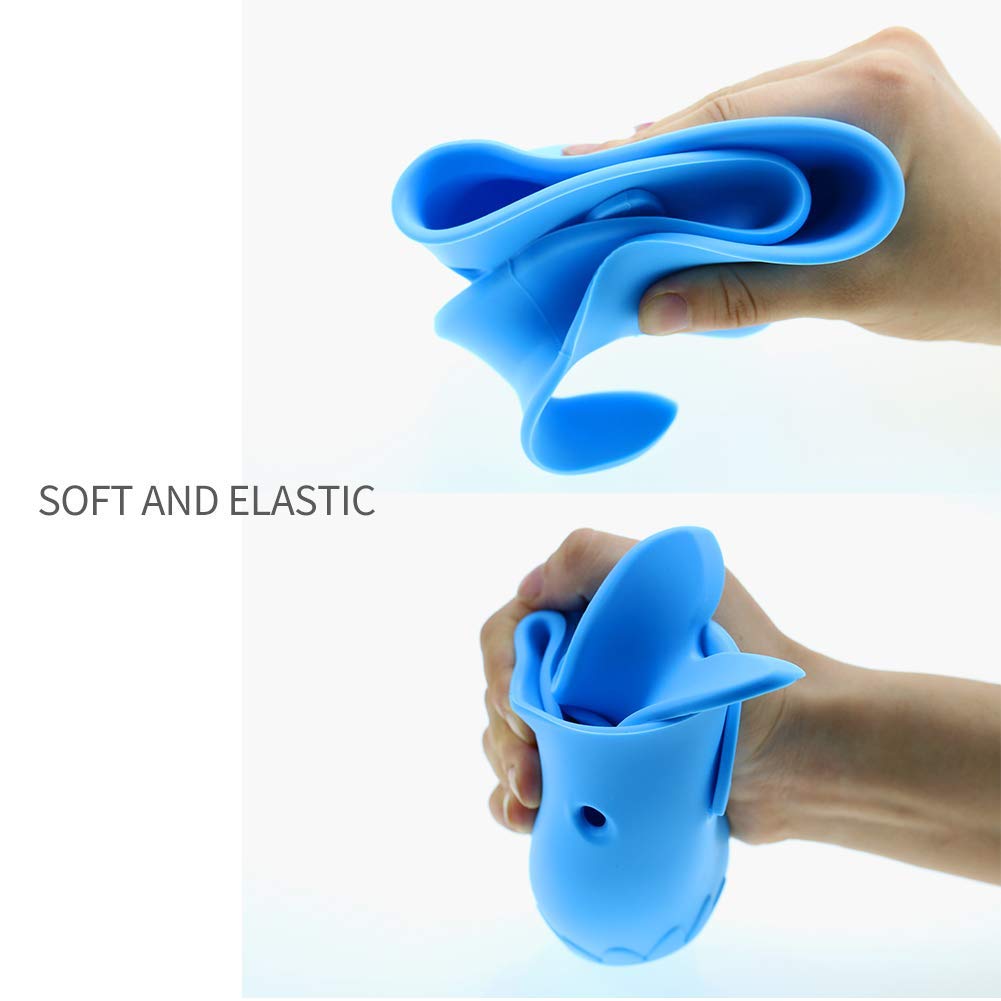 Bath Spout Cover for Bathtub - Protects Baby from Bumping Head During Bathing Time Baby Faucet Cover Universal Faucet Protective Cover Whale Design(Blue)