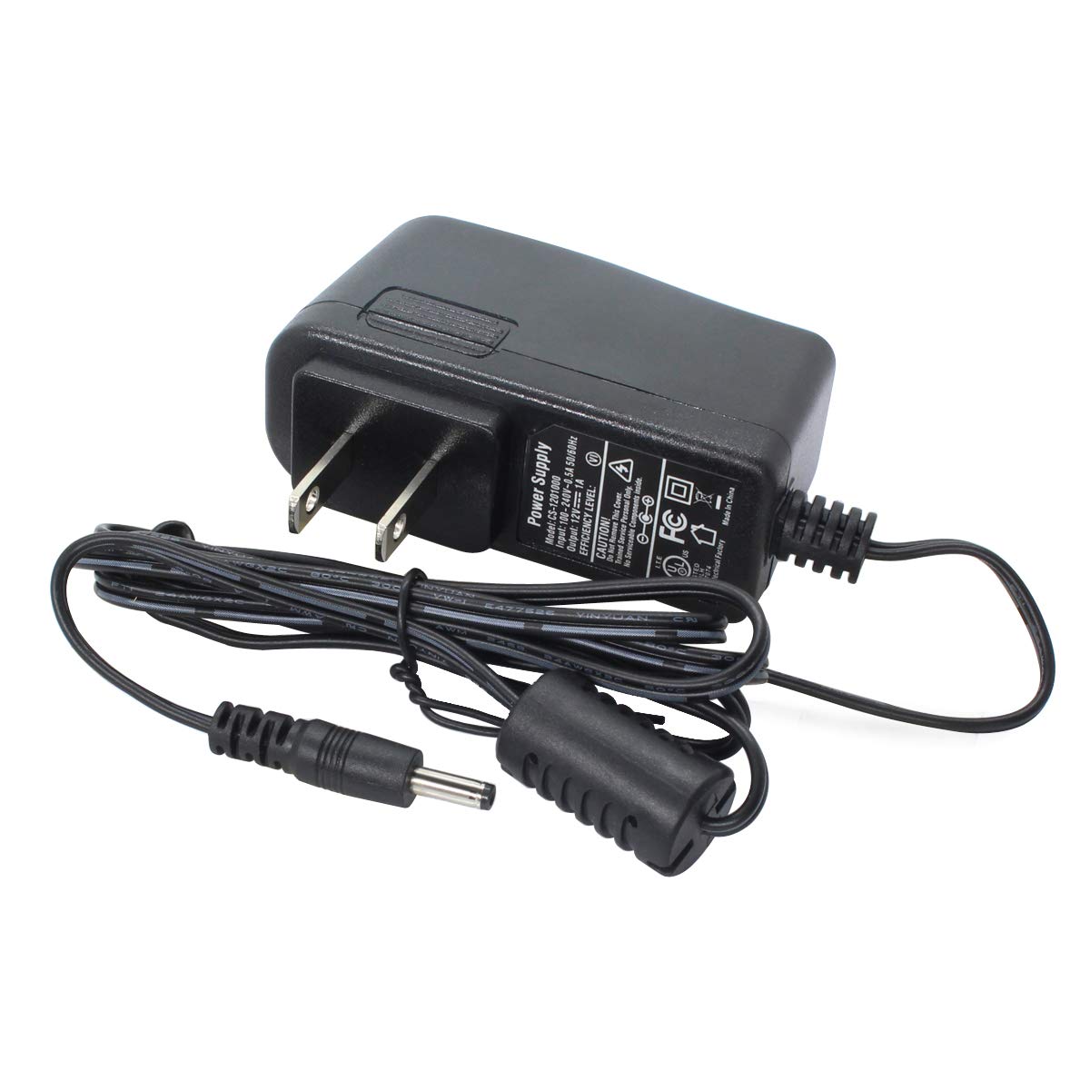 2 Packs AC To DC 12V 1.5A Power Adapter Supply Switching Plug 3.5mm x 1.35mm UL Listed FCC