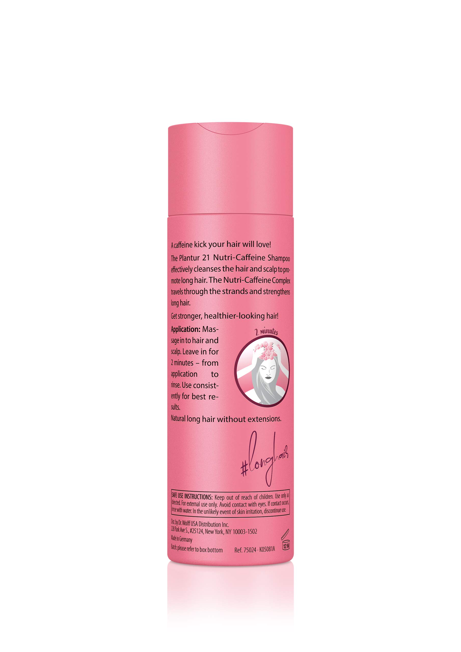 Plantur 21#longhair Nutri-Caffeine Women's Long Hair System with Keratin and Biotin: Strengthen and Nourish, Shampoo (6.76 fl oz), Conditioner (5.92 fl oz)