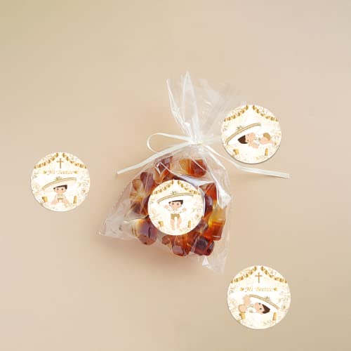500Pcs Mi Bautizo Decor-Mi Bautizo Stickers Roll Thank You Label Stickers for Boy God Bless,Baptism Party Decoration Christening Supplies Gift Bags Box Envelope Seal Sticker