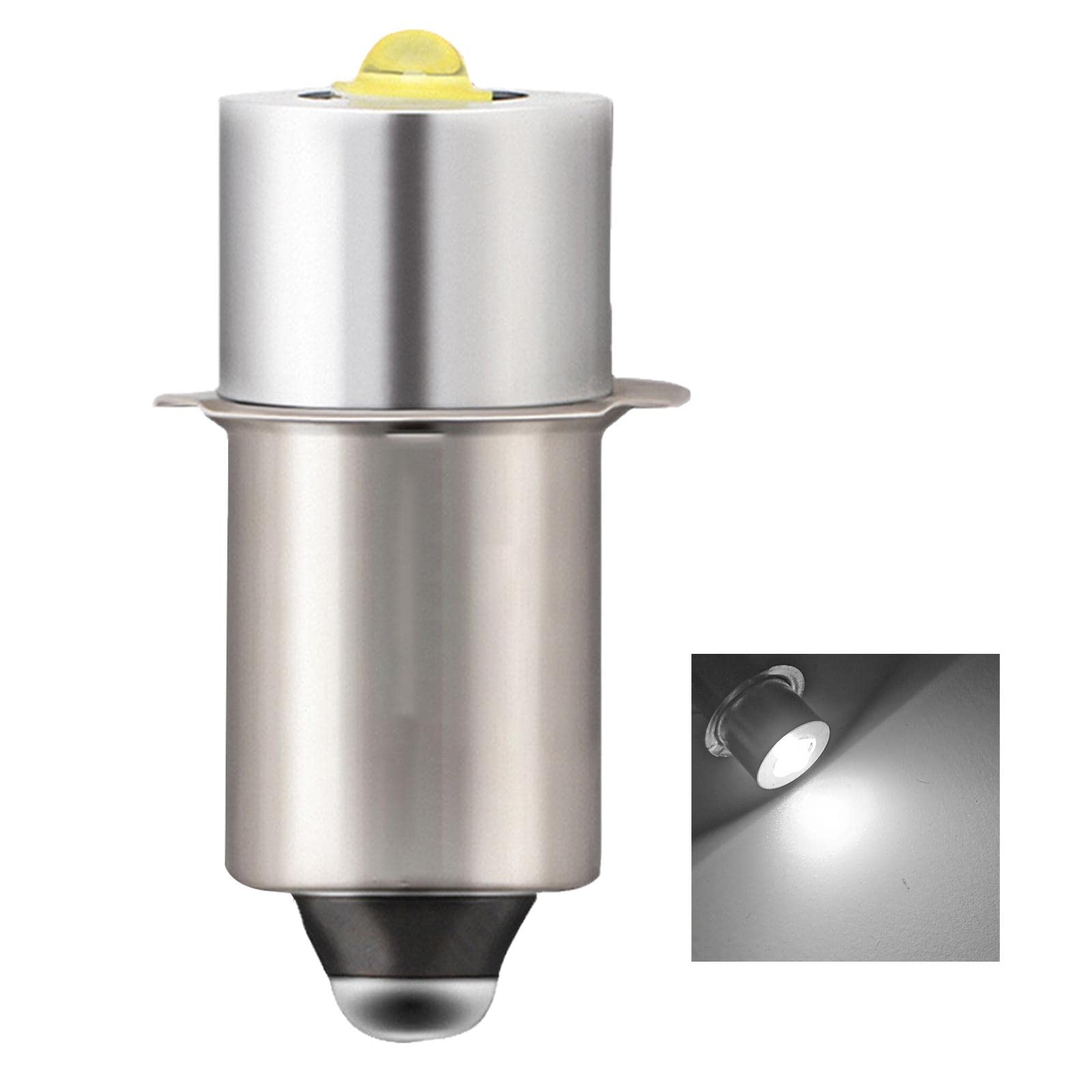1PC P13.5S Mag Light LED Bulb 3-6 C&D Cells Torch Flashlight LED Converter 6V White 12V 3V 9V 18V White/Warm 24V 4.5V