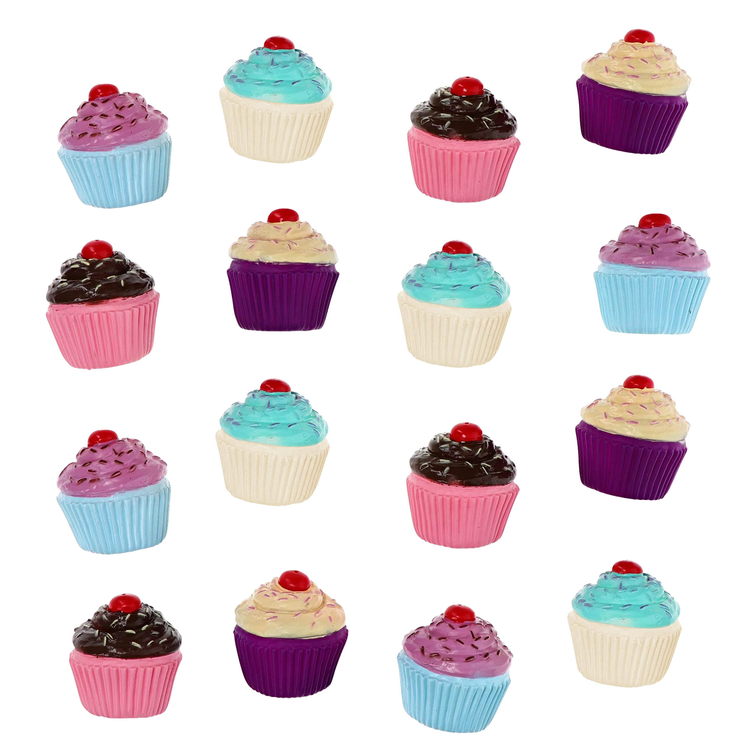 Idea Factory Color Changing Cupcake Bath Squirter Toys - Party Favors, Educational, Bath Toys
