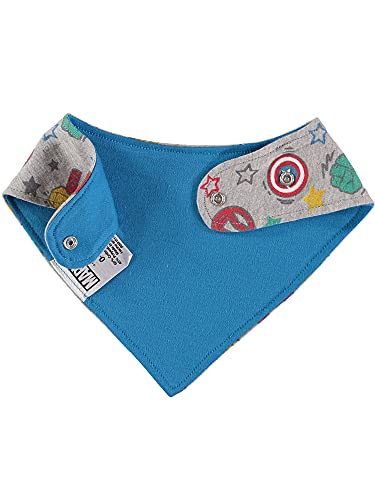 Marvel The Avengers Baby Boys Clothing 3-Piece Set with Bodysuit, Pants, and Bib Baby Boy Clothes (Grey/Blue, 6-9 Months)