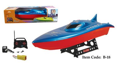 23" Balaenoptera Musculus Racing Boat (Red/Blue)
