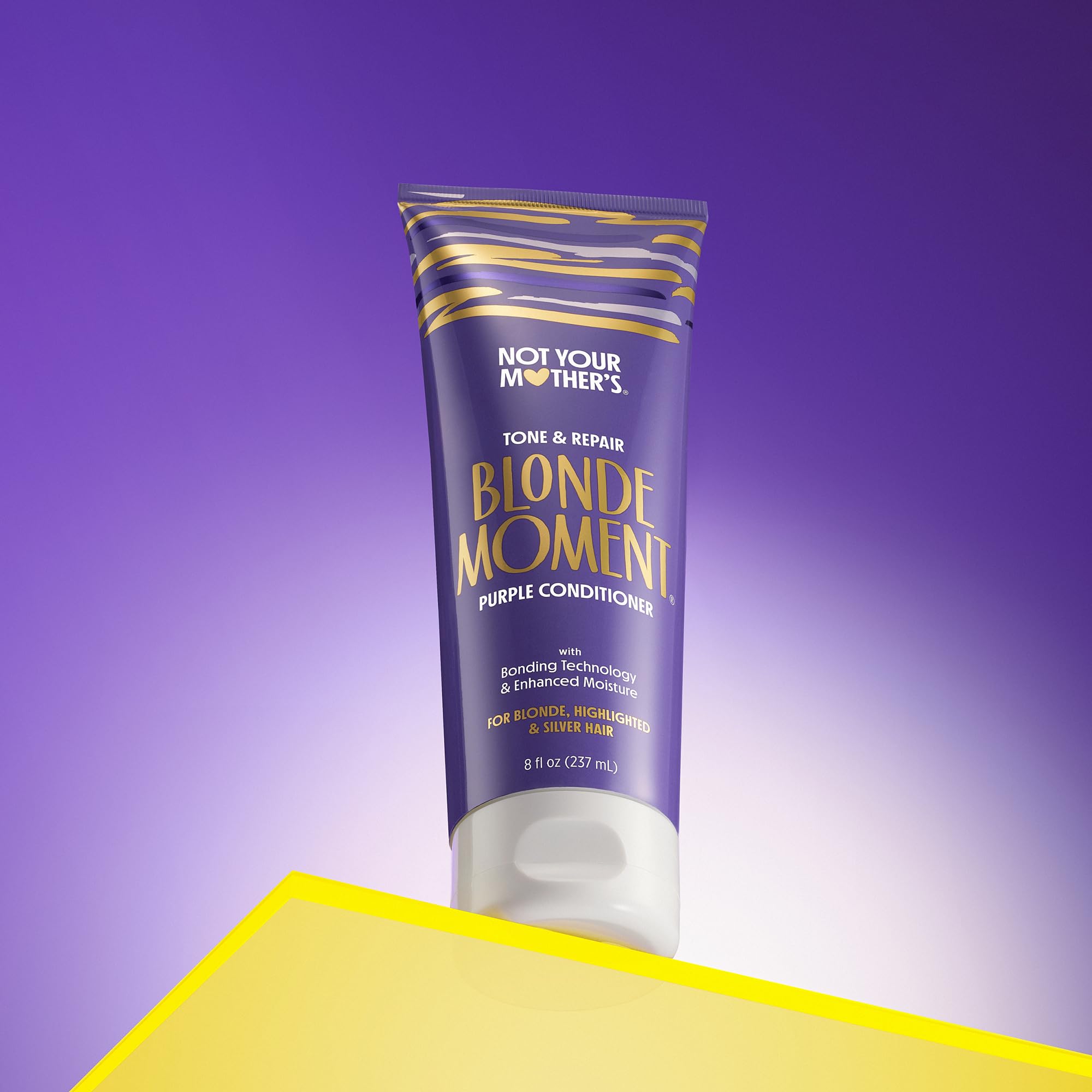 Not Your Mother's Blonde Moment Purple Shampoo and Conditioner (2-Pack) - 8 fl oz - Ideal for Blonde, Highlighted Brunette, Silver Hair - Helps with Bonding, Anti-Brass Toning, Repair, and Hydration