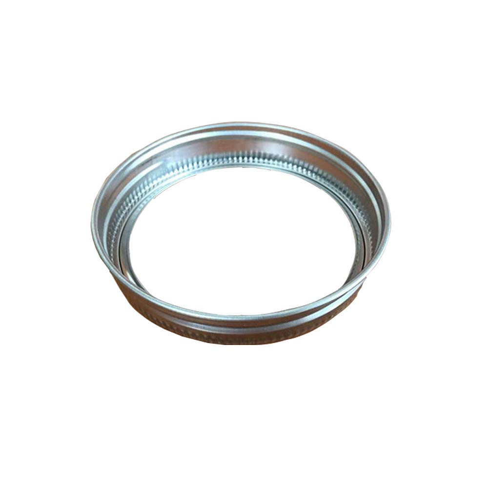 24 Rust Resistant Silver Mason Jar Replacement Rings, 70mm Regular Mouth Mason Jar Lids Silver Canning Jar Lid, Prevent leakage for Mason Jars