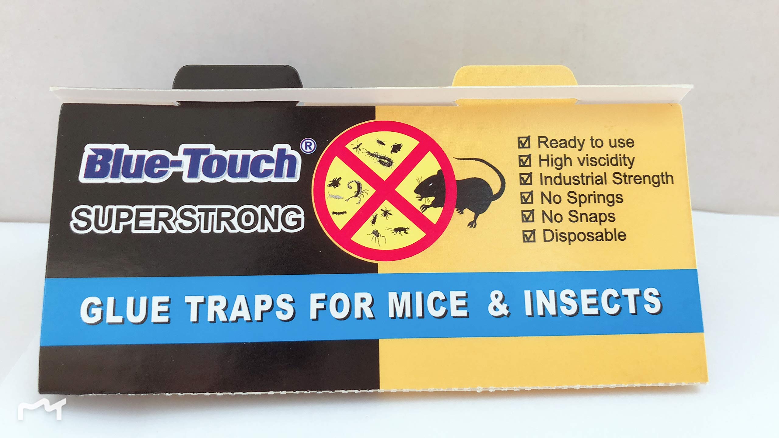 18 Blue-Touch Mouse Glue Traps, Professional Sticky Glue Traps/Boards for mice/ Insect/Lizard/Spider/House pests. 8.5 X 5.5 Inches β 18 Traps/Pack