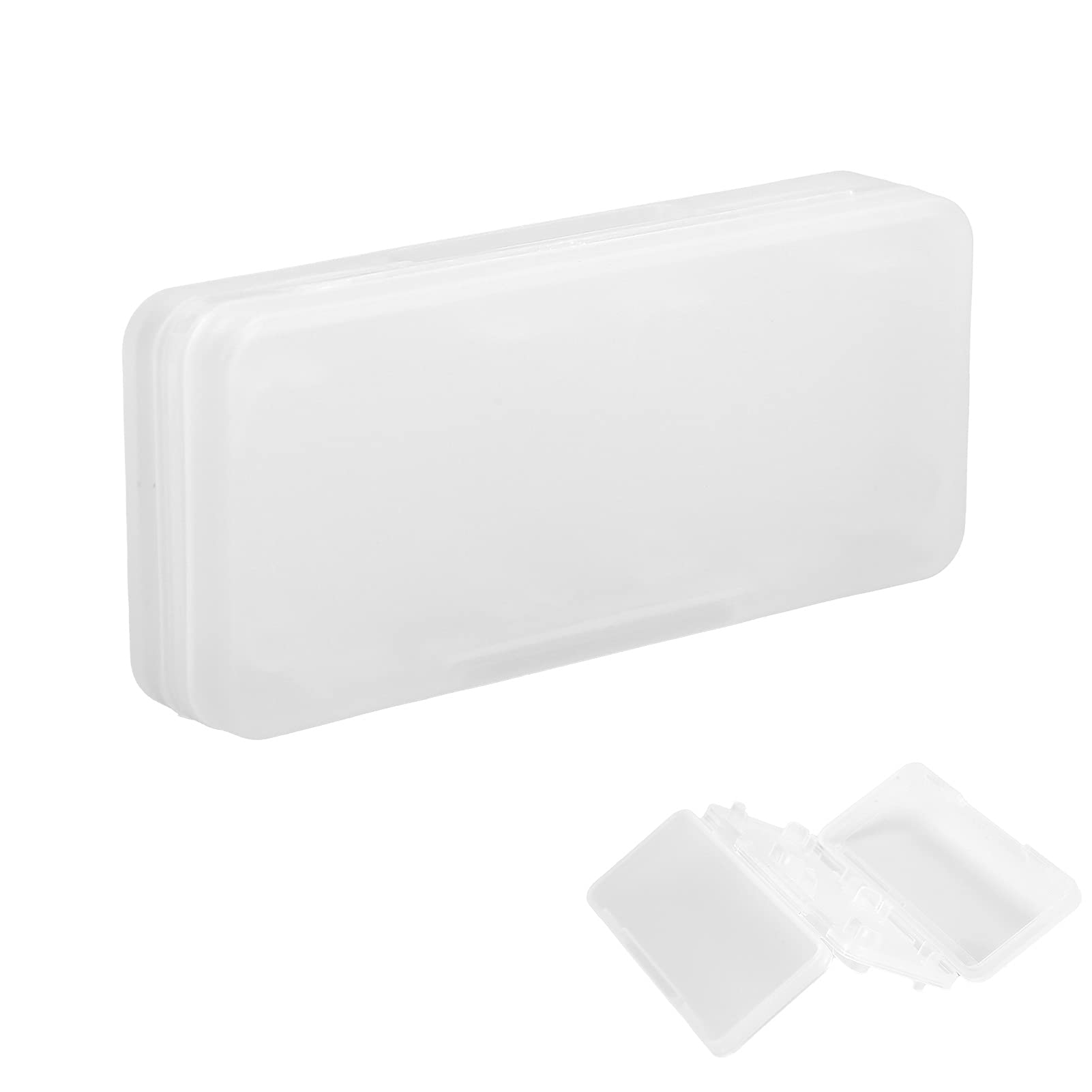 4 in 1 Game Card Case for Switch, Portable Clear Protective Cartridge Holder Carrying Storage Case Box, for Game Cards(Clear)