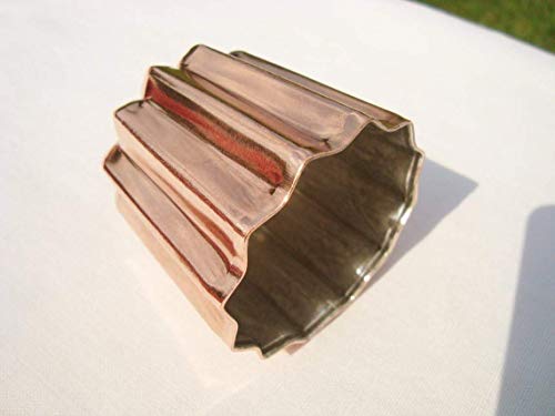 2.1 inch Copper Canele mold from Bordeaux a Set of Twelve tinned molds
