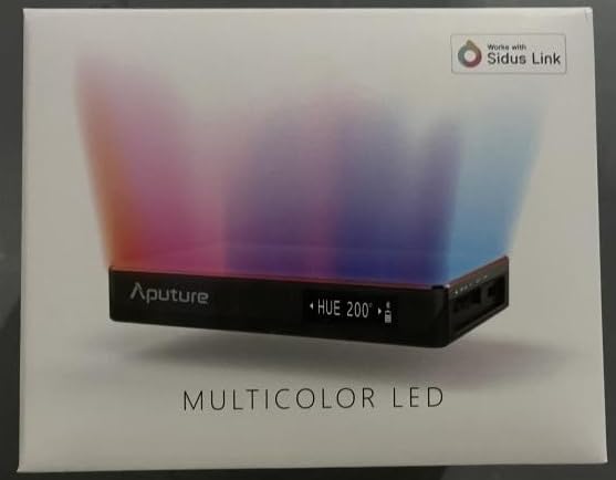 Aputure AL-MC RGBWW Mini, Amaran AL-M9 Upgrade w/RGB On-Camera Video Light, TLCI/CRI 95+, 3200-5600K Adjustable, 0-100% Stepless Dimming, 9 Pre-Programmed Lighting Effect Mode, Wireless App Control
