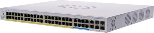 CISCO DESIGNED Business CBS350-48NGP-4X Managed Switch | 8 Port 5GE | 40 Port GE | PoE | 2x10G Combo | 2x10G SFP+ | Limited Lifetime Hardware Warranty (CBS350-48NGP-4X-NA)