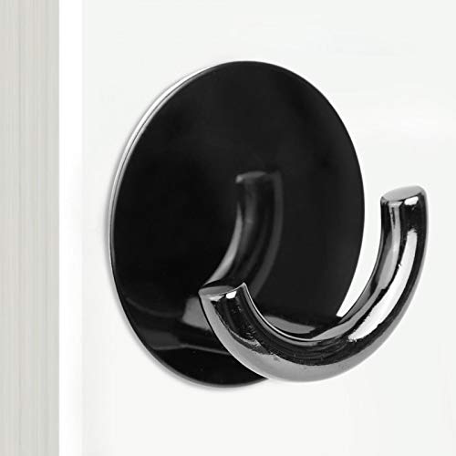 Anti-Rusty Adhesive Waterproof Durable Hook, Wall Hanger, Bathroom for Kitchen Storing The Clothes(Black)