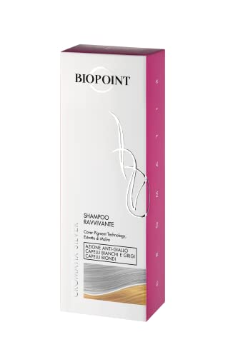 BIOPOINT Cromatix Reviving Silver Shampoo, Purple Shampoo for Blonde Hair, Blue No Yellow Toner for Bleached and Grey Hair - Shampoo Antigiallo per Capelli Biondi
